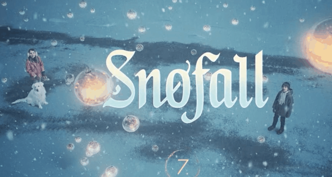 Snefald - interessant farvesætning